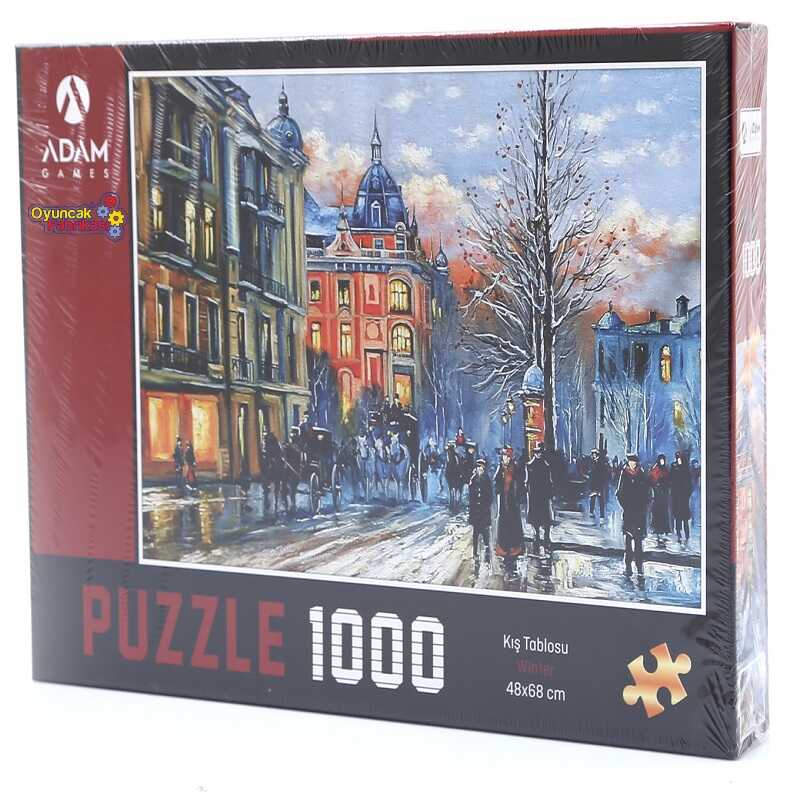 Adam Games Puzzle 1000 Parça Kış Tablosu 1000 Parça Puzzle Adam Games
