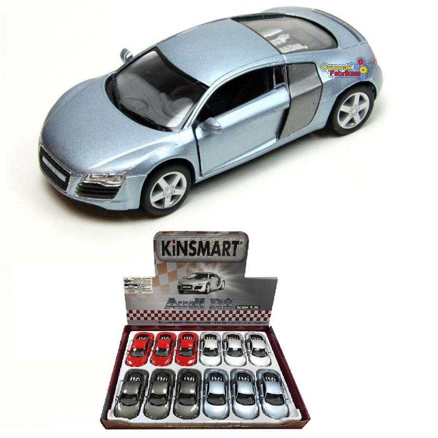Çek Bırak Araba Kinsmart Audi R8 Oyuncak Arabalar&Die Cast Kinsmart
