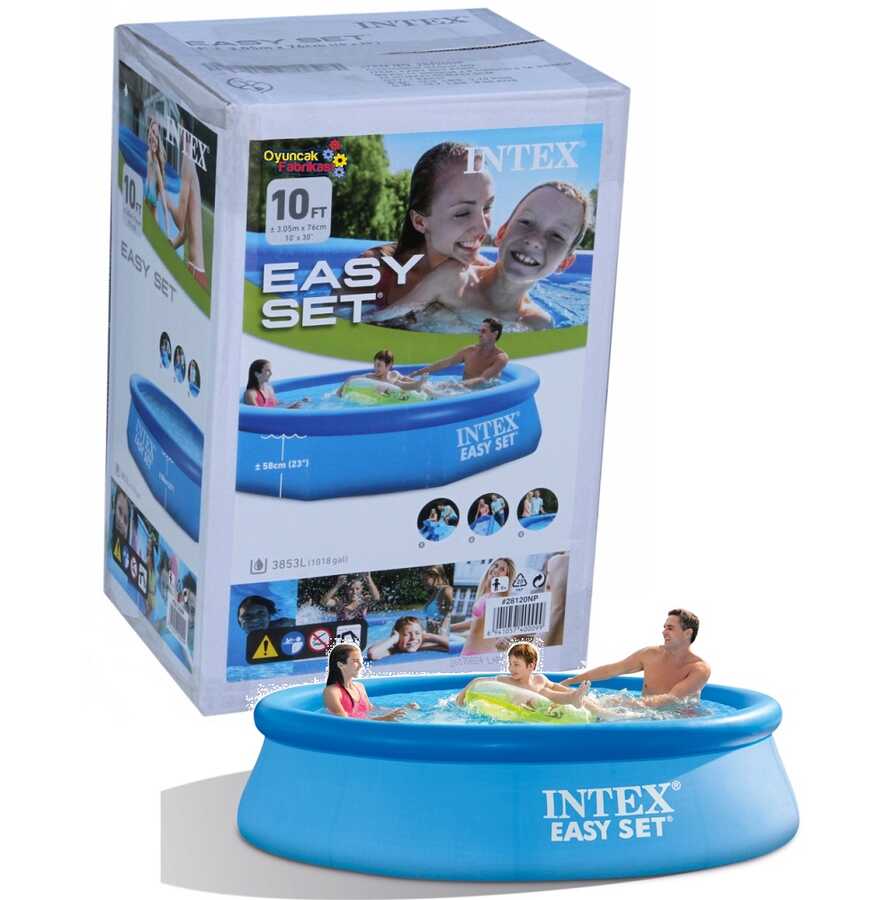 İntex 28120 İntex Easy Kolay Kurulum Mavi Renkli Havuz (305x76Cm) Şişme ...