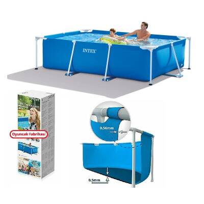 Intex 28271 İntex Dikdörtgen Prefabrik Aile Havuzu 260x160x65 Cm Şişme ...