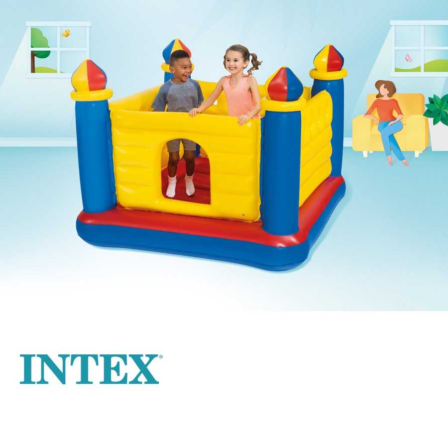 Intex 48259 Şişme Zıplama Oyun Havuzu Jump-O-Lene Kale Fedaisi Oyun ...