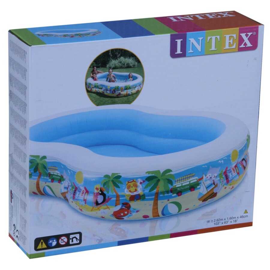 İntex 56490 Cennet Büyük Şişme Havuz 262x160x46 cm Şişme Havuz İntex ...
