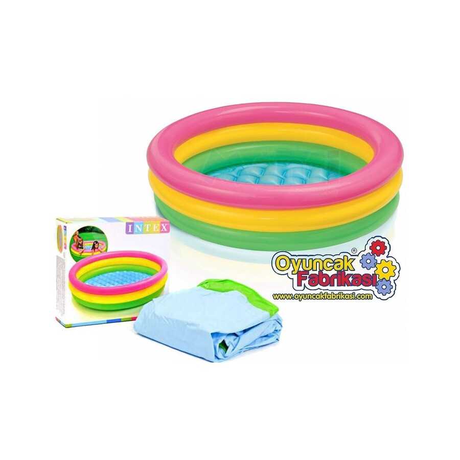 İntex 57107 İntex Mini Bebek Havuzu Altı Yumuşak Tabanlı 61x22Cm Şişme ...