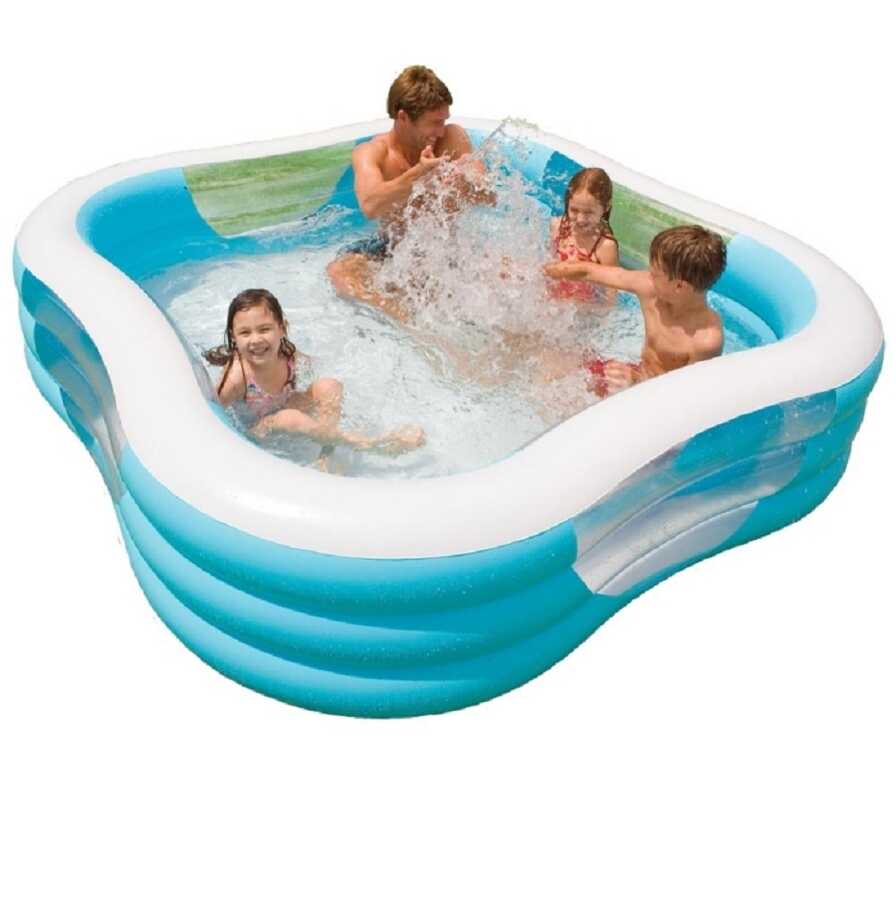 İntex 57495 Mavi Renkli Şeffaf Pencereli Havuz Şişme Havuz İntex ...