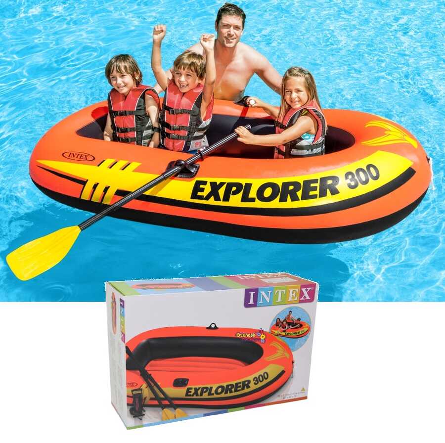 İntex 58332 Explorer 300 Şişme Bot Set 300 Pompa+Kürek Şişme Botlar ...