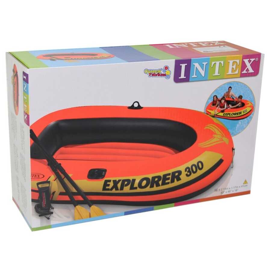 İntex 58332 Explorer 300 Şişme Bot Set 300 Pompa+Kürek Şişme Botlar ...