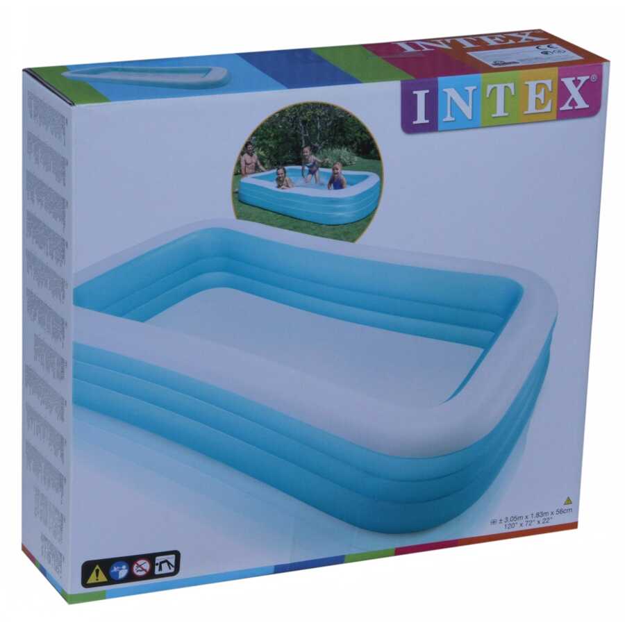 İntex 58484 Dikdörtgen Parti Aile Şişme Havuz 305x183x56 cm Şişme Havuz ...