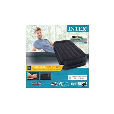 İntex 64122 Elektrikli Tek Kişilik Şişme Yatak Dura-Beam Fiber-Tech ...