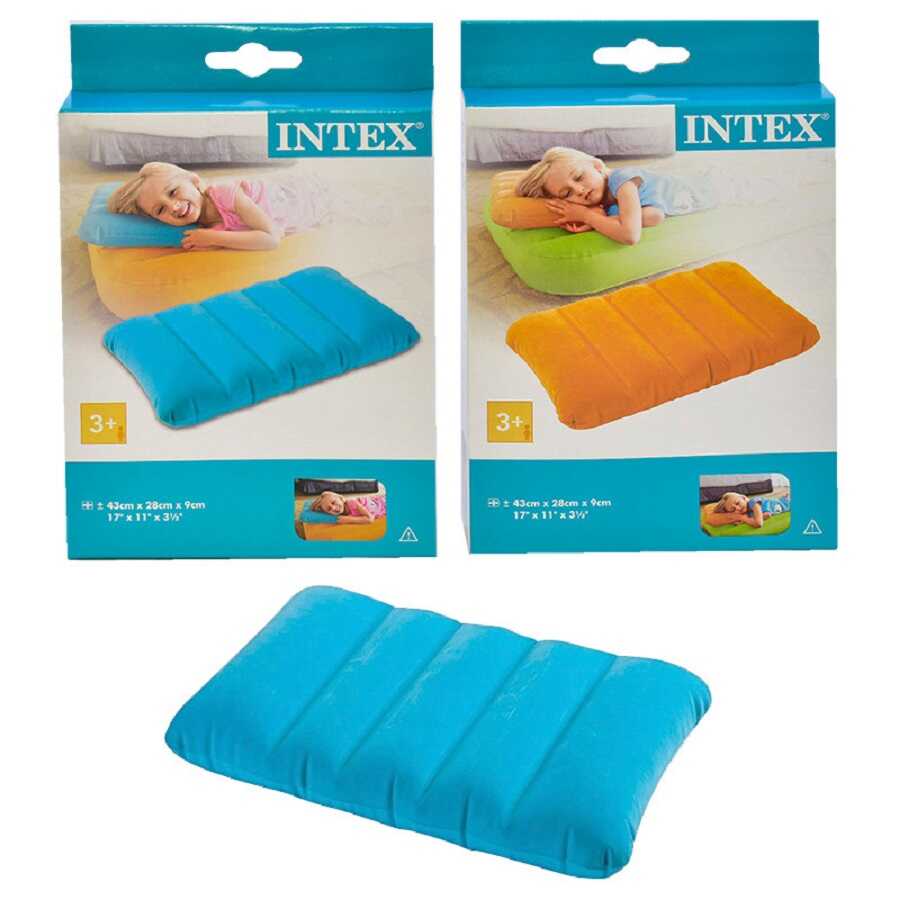 intex 68676 İntex Şişme Yastık Renkli 43X28X9 Cm Şişme Yastık İntex