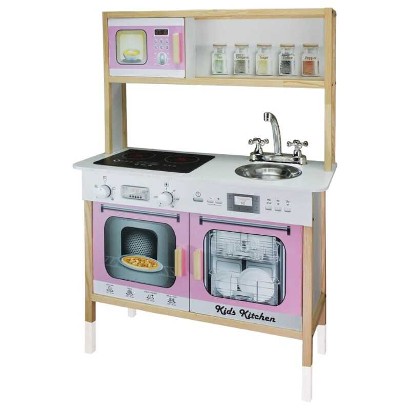 Kitchen Led Eğitici Ahşap Oyuncak Mutfak Okutan Hobi | Oyuncak Fabrikası