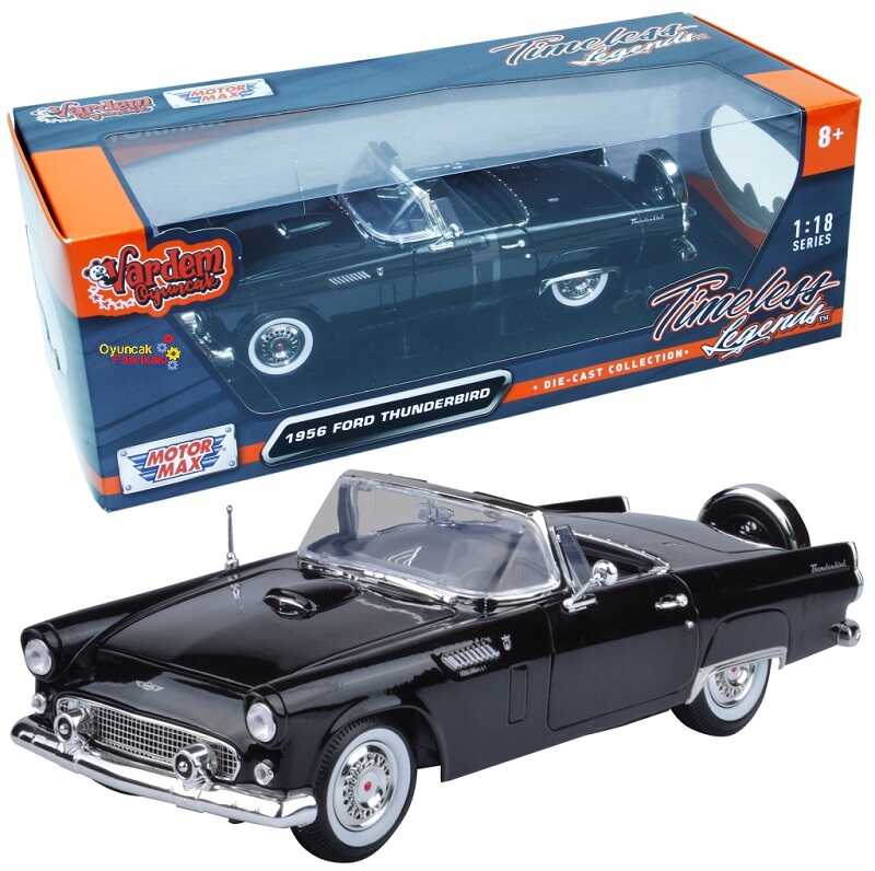 Motormax Model Araba 1:18 1956 Ford Thunderbird Convertible Model Araba ...