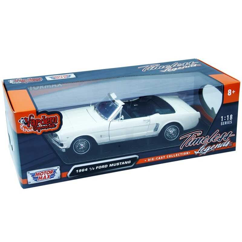 Motormax Model Araba 1:18 1964 1/2 Ford Mustang Model Araba 1/18 Motor Max