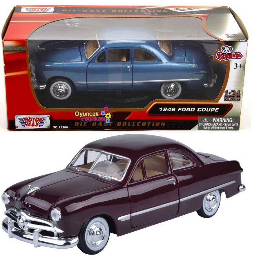 Motormax Model Araba 1:24 1949 Ford Coupe Model Araba 1/24 Motor Max