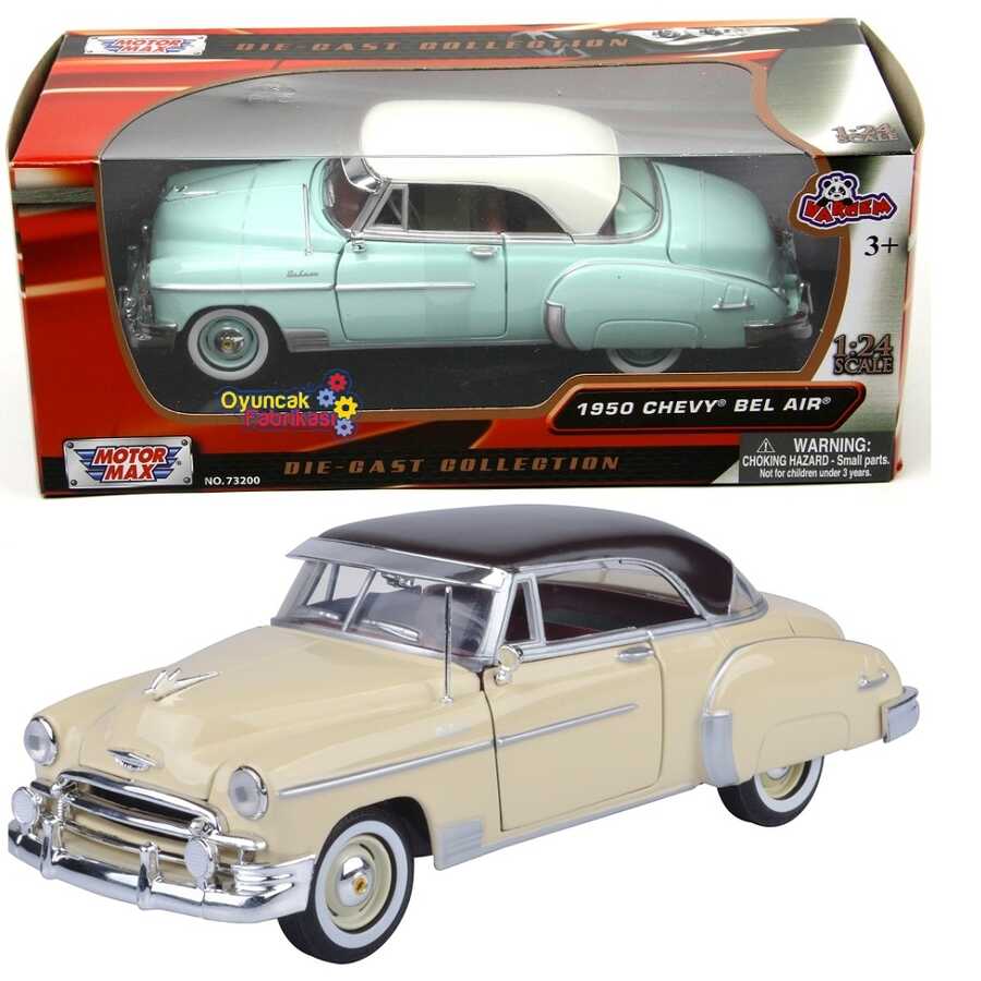 Motormax Model Araba 1:24 1950 Chevy Bel Air Model Araba 1/24 Motor Max