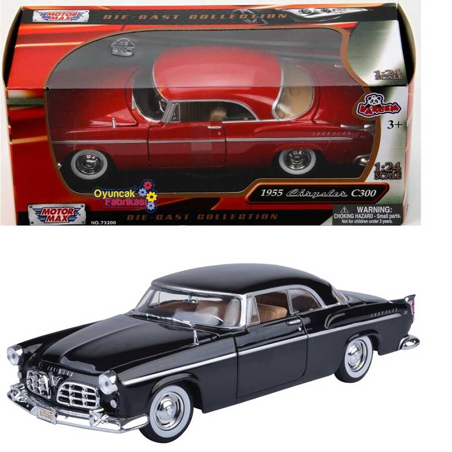 Motormax Model Araba 1:24 1955 Chrysler C300 Model Araba 1/24 Motor Max