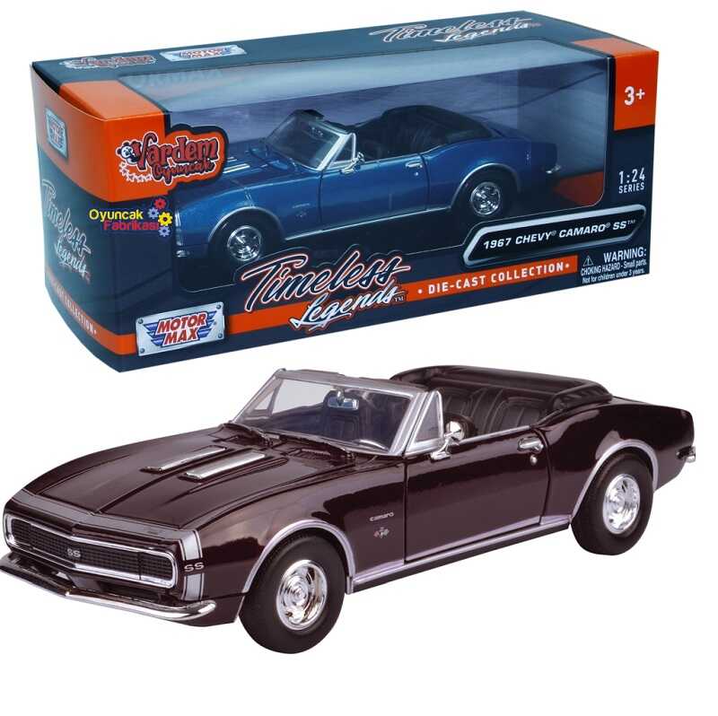 Motormax Model Araba 1:24 1967 Chevy Camaro Ss (Convertible) Model ...
