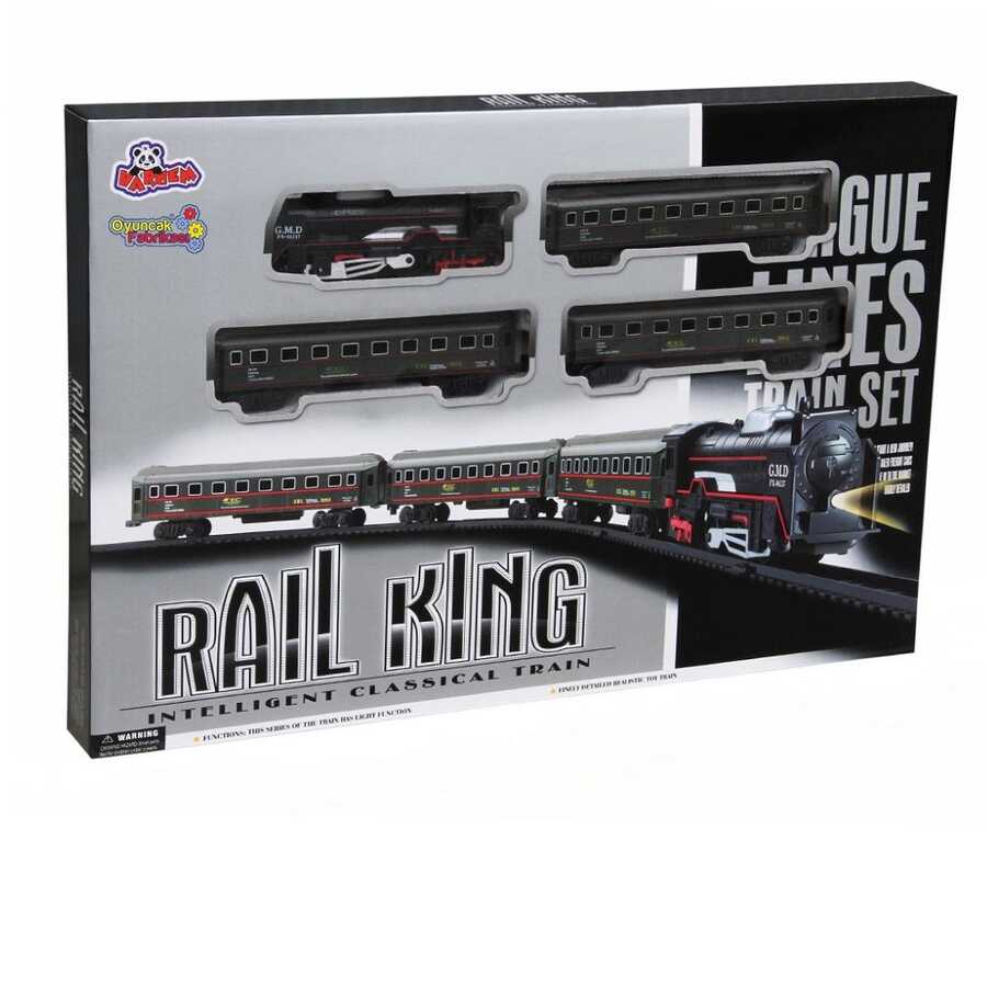 Vardem Oyuncak Tren Seti Klasik Ekspres 21 Parça Siyah Renkli (Rail ...